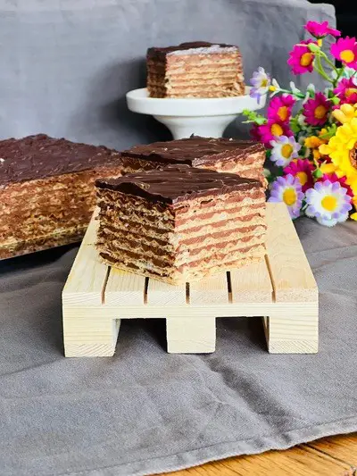 Tort Pischinger - Foi de napolitane cu ciocolată | Chef Nicolaie Tomescu
