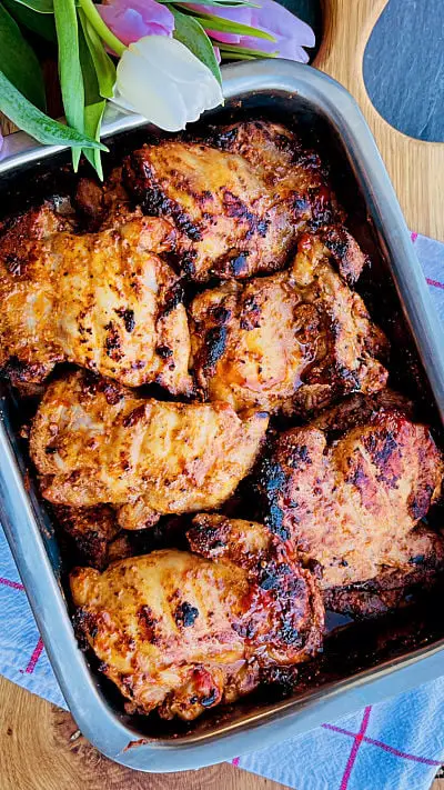 Pulpe de pui barbeque la cuptor. Reteta care face furori de câteva zil